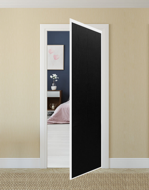 Nova Pivot Closet Doors - Style 01 | Panel Door | Swing Door | Black ...
