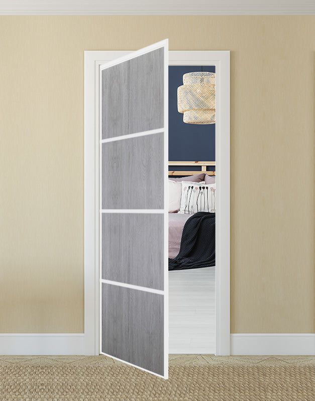 Nova Pivot Closet Doors - Style 04 | Panel Door | Swing Door | Light ...