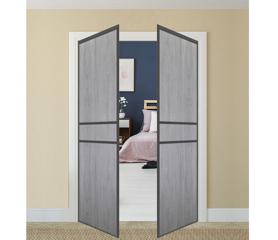 Nova Pivot Closet Doors - Style 07 | Panel Door | Swing Door | Light ...