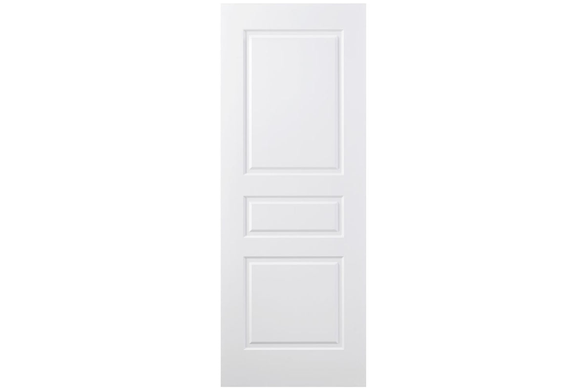 Nova 3 Panel Soft White Laminated Traditional interior Door | Magic ...