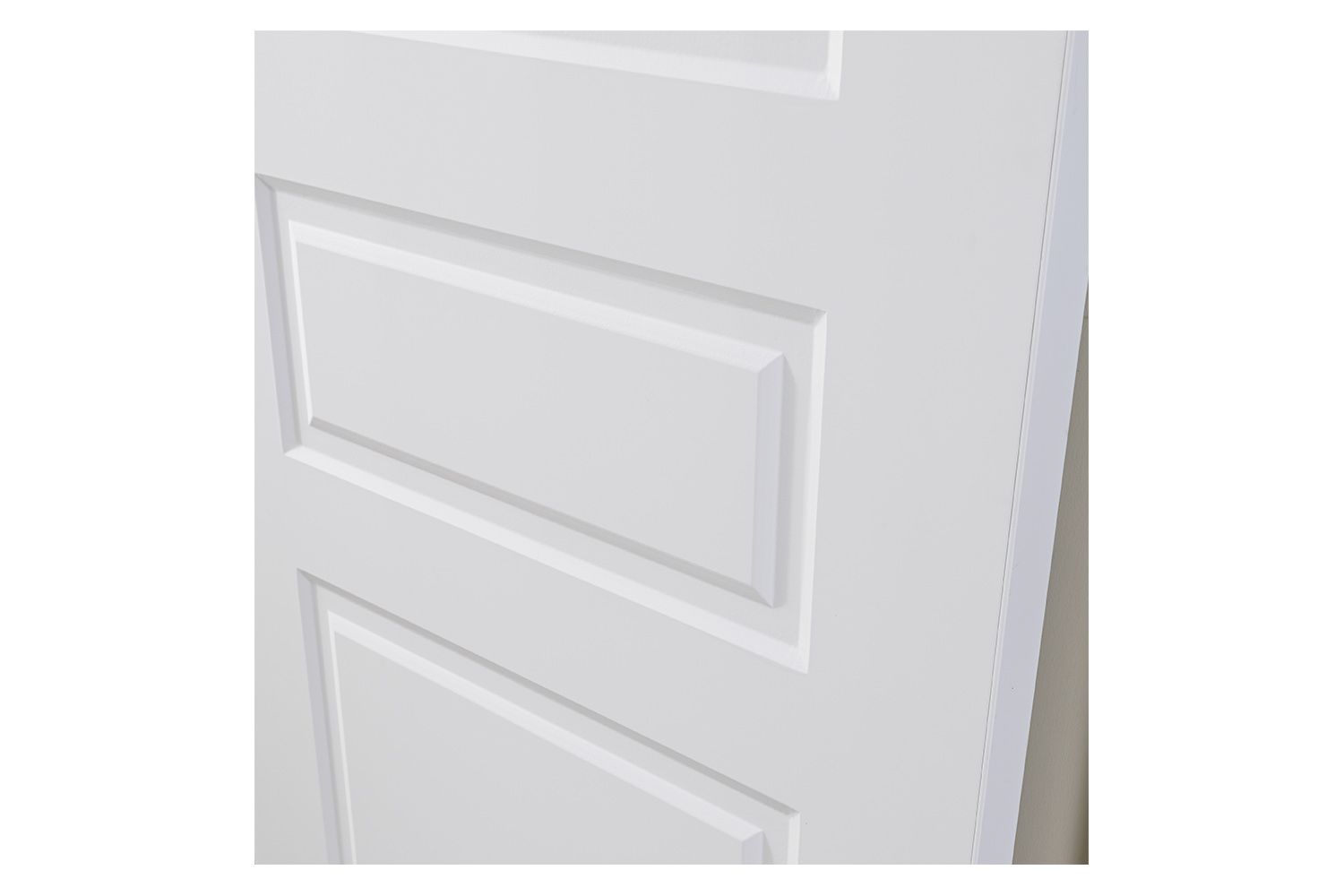 Nova 3 Panel Soft White Laminated Traditional interior Door | Buy Doors ...