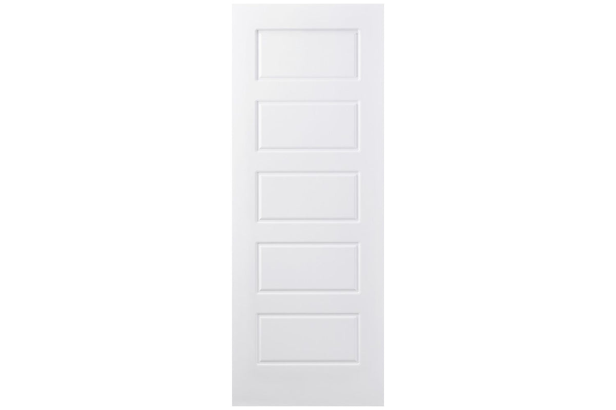 Nova 5 Panel Soft White Laminated Traditional interior Door | Magic ...