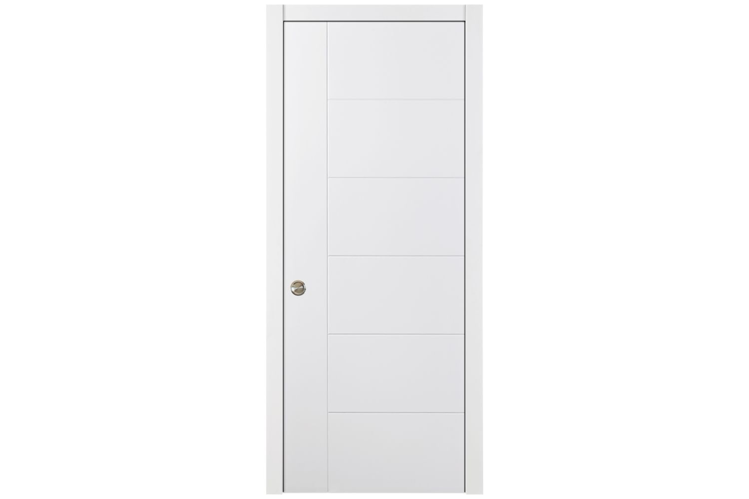 Nova Groove Soft White Laminated Traditional interior Door | Buy Doors ...