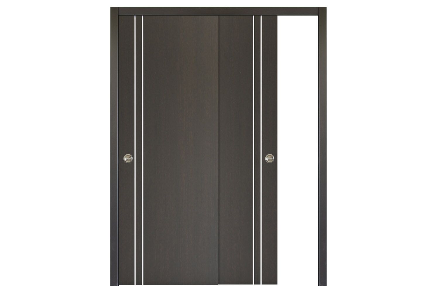 Nova HG-002V Japan Oak Laminated Modern Interior Door | ByPass Door ...