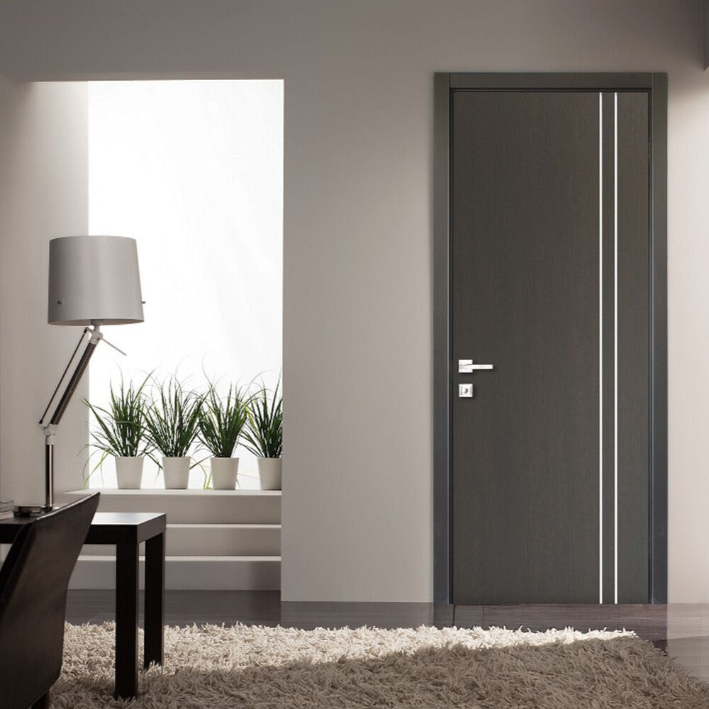 Nova HG-002VR Japan Oak Laminated Modern Interior Door | Buy Doors ...