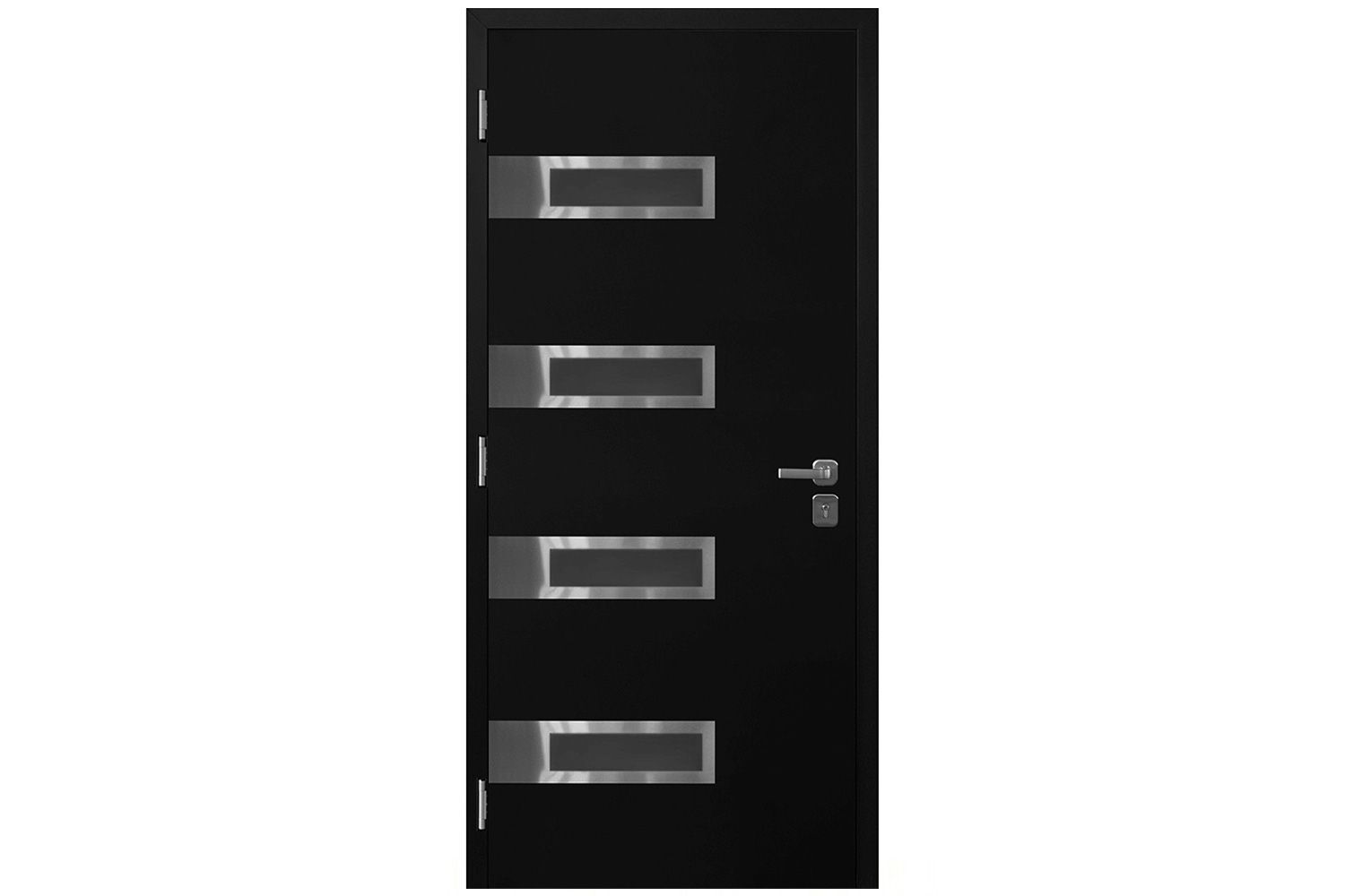 Nova Inox S4 Black Exterior Door | Buy Doors Online – My City Doors