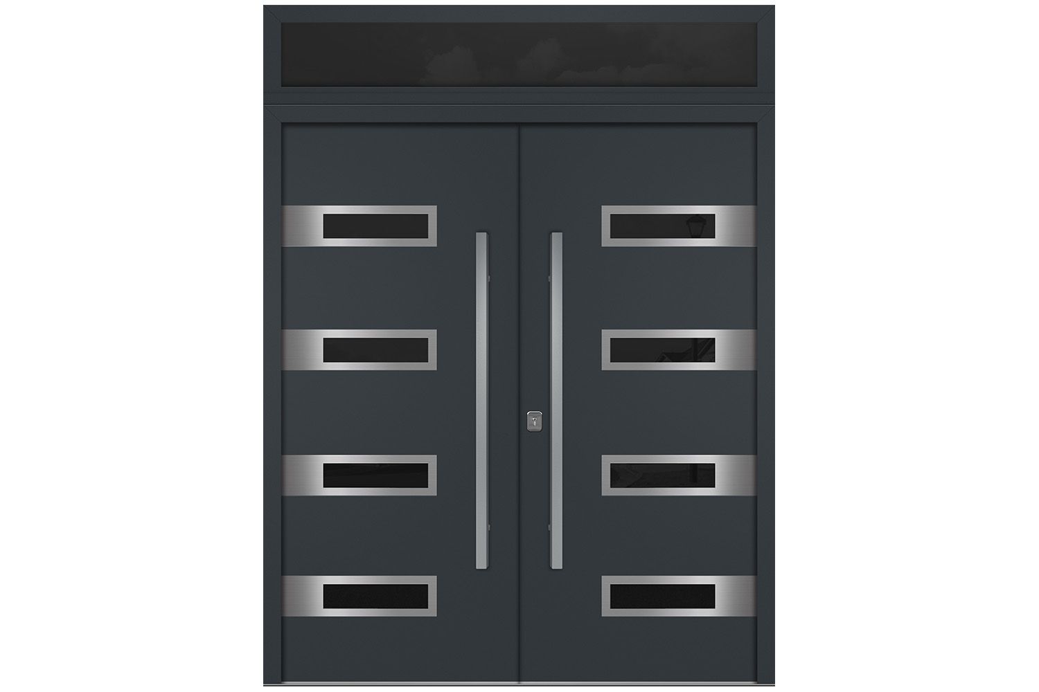Nova Inox S4 Gray Exterior Door | Double Door | Buy Doors Online – My ...
