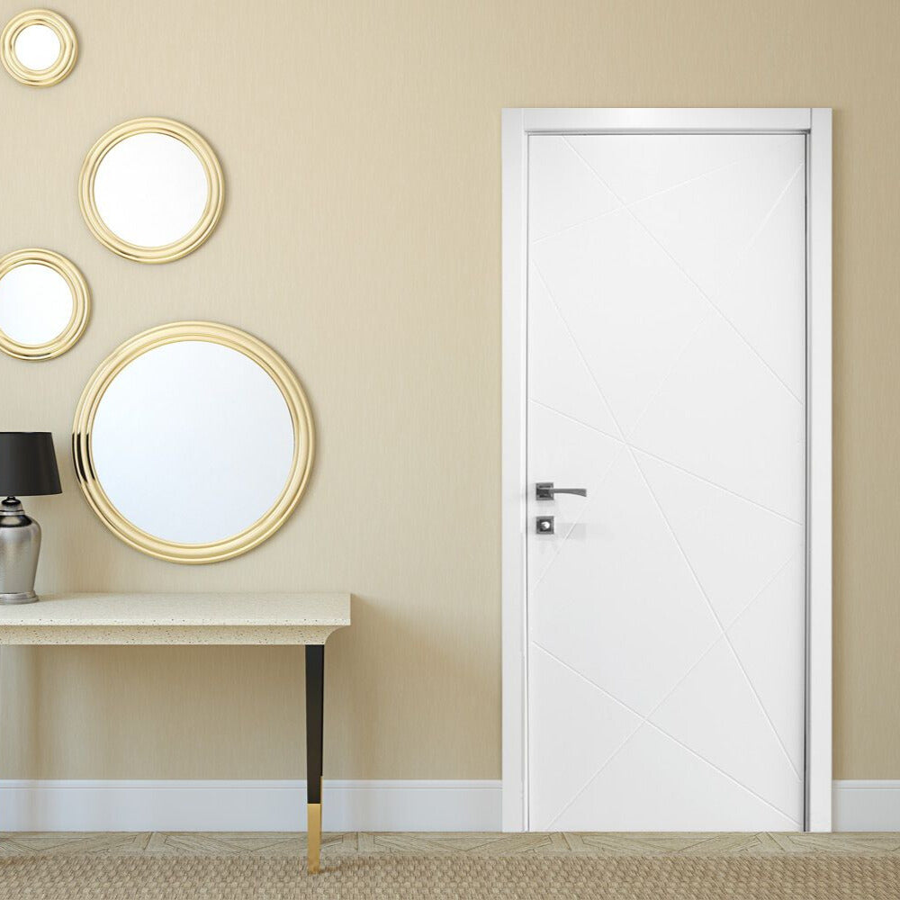Nova HM419 Pure White Laminated Modern Interior Door | Buy Doors Online ...