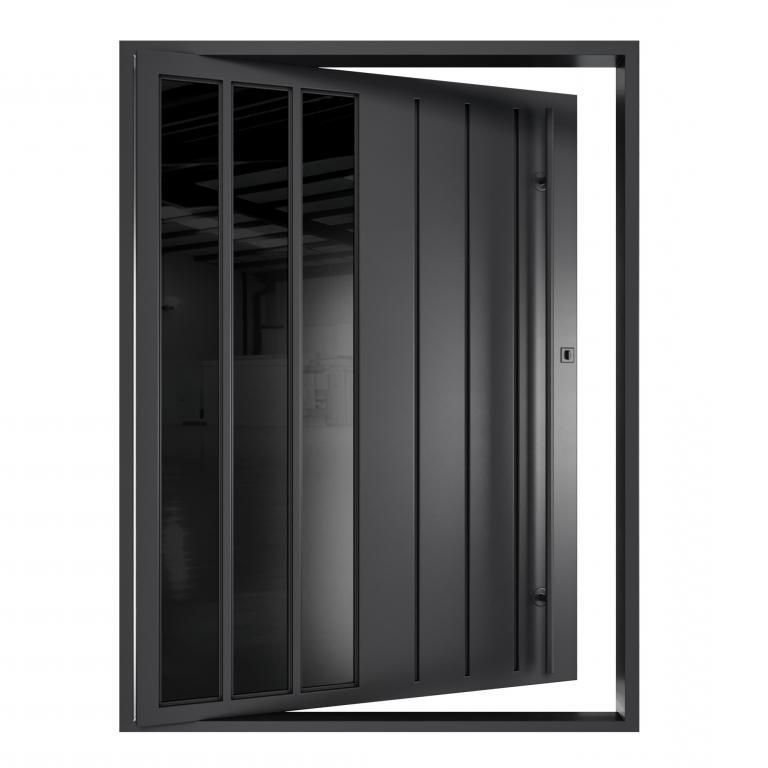 Nova Royal Series Pivot Wrought Iron Custom Exterior Door | Style 006 ...