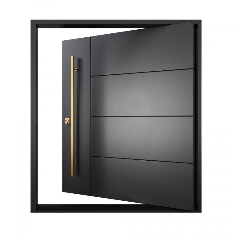 Nova Royal Series Pivot Wrought Iron Custom Exterior Door | Style 012 ...