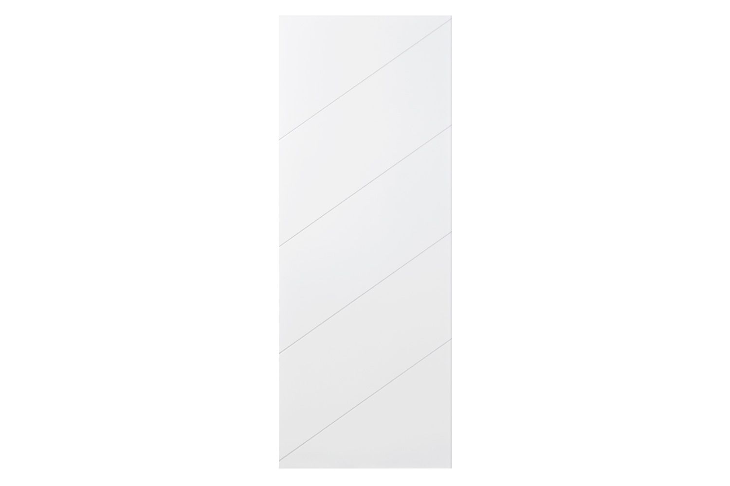 Nova Slant Soft White Laminated Traditional interior Door | ByPass Door ...