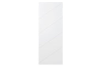 Nova Slant Soft White Laminated Traditional interior Door | ByPass Door ...