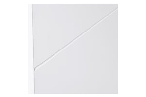 Nova Slant Soft White Laminated Traditional interior Door | ByPass Door ...