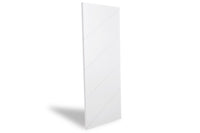 Nova Slant Soft White Laminated Traditional interior Door | ByPass Door ...