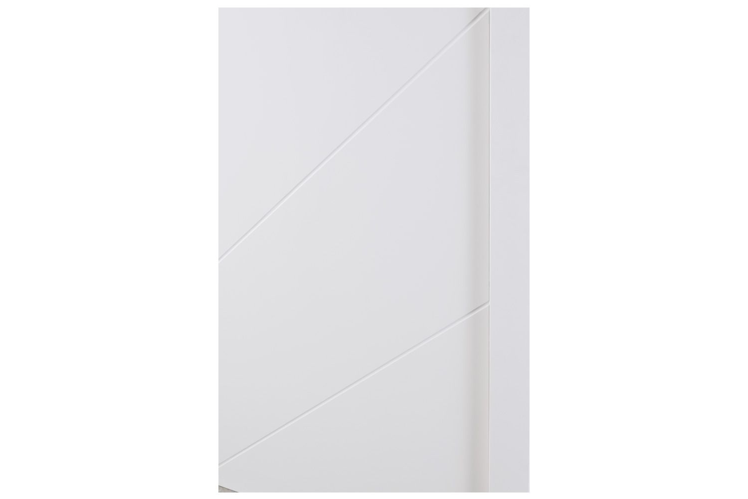 Nova Slant Soft White Laminated Traditional interior Door | Barn Door ...