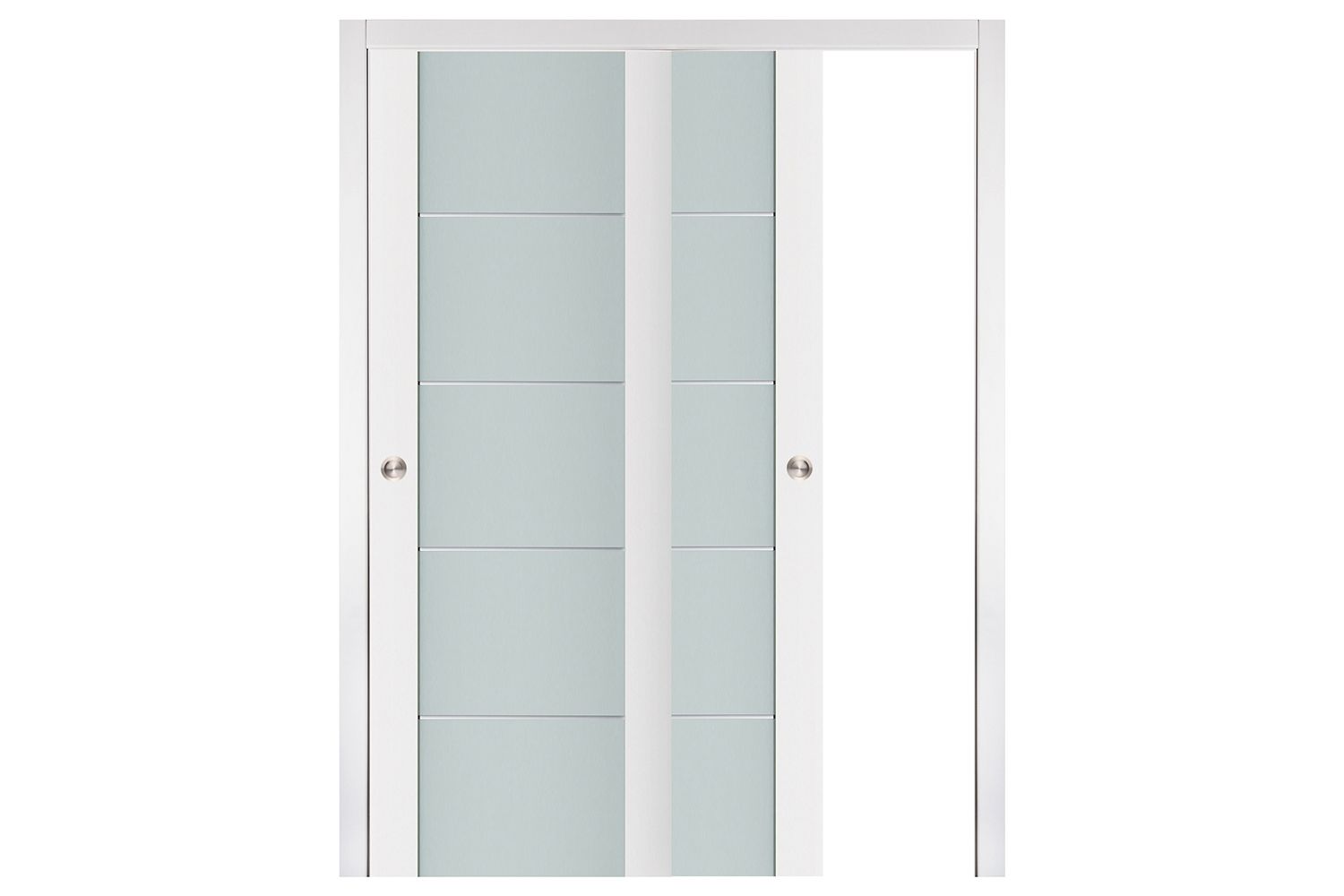 Nova Triplex 007 Soft White Laminated Modern Interior Door | ByPass ...