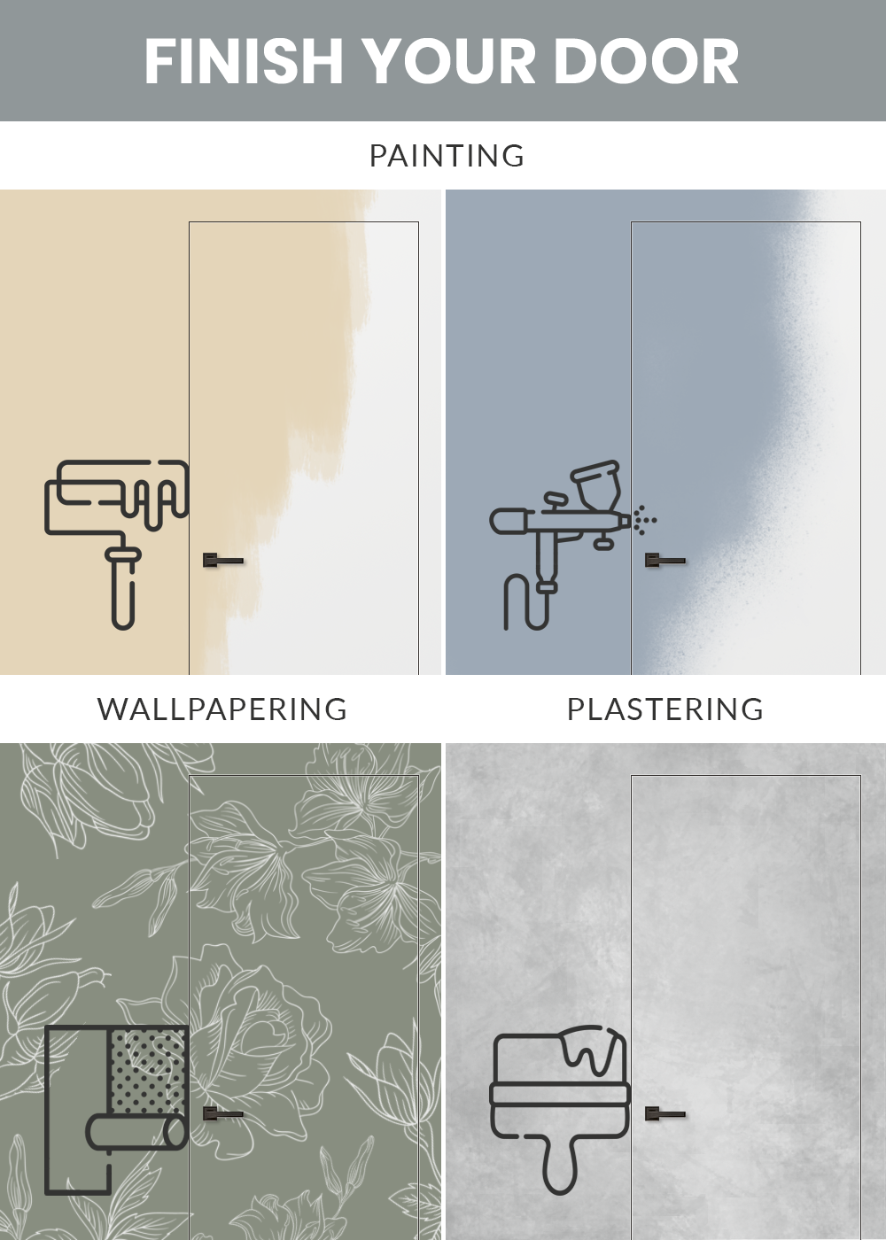 Primed Door Example For Coloring 1 Frameless Belldinni Modern Interior ...