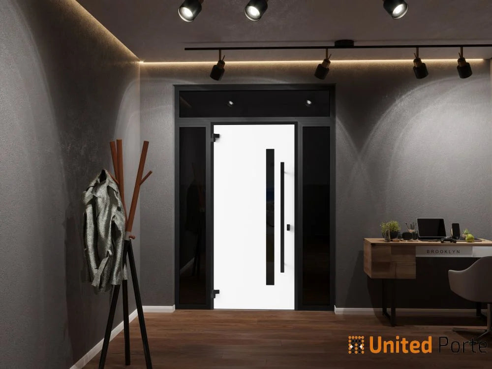 Front Exterior Prehung Steel Door | Entry Metal Modern Painted Door ...