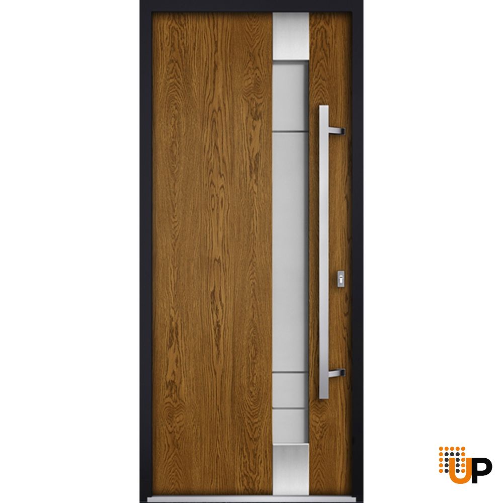Front Exterior Prehung Steel Door | Single Modern Painted Door | Buy ...