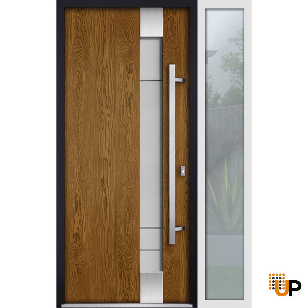 Front Exterior Prehung Steel Door | Single Modern Painted Door | Buy ...