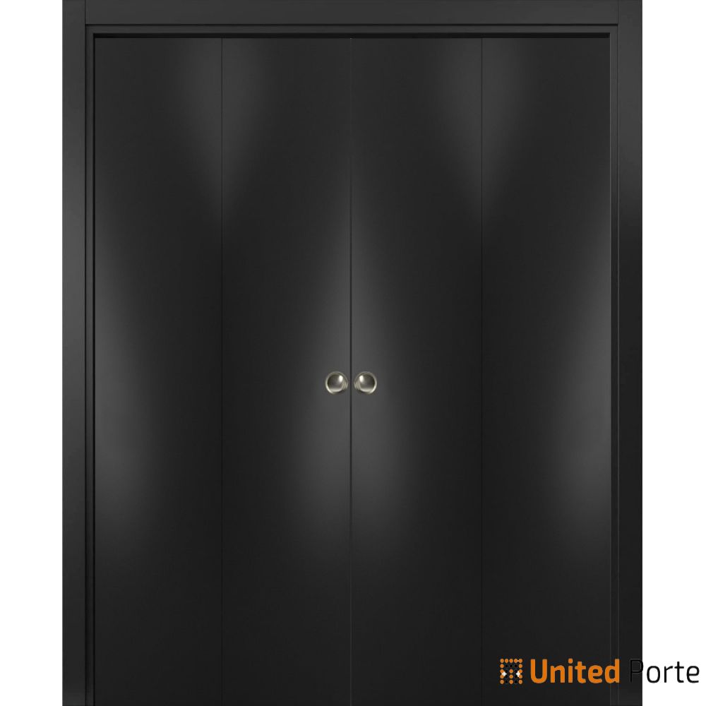 Sliding Closet Bi-fold Door with Frames | Wood Solid Bedroom Wardrobe ...