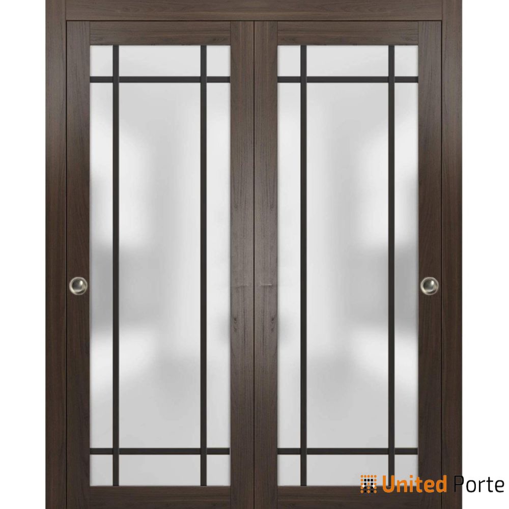 Sliding Closet Bypass Doors with Hardware | Modern Wood Solid Bedroom ...