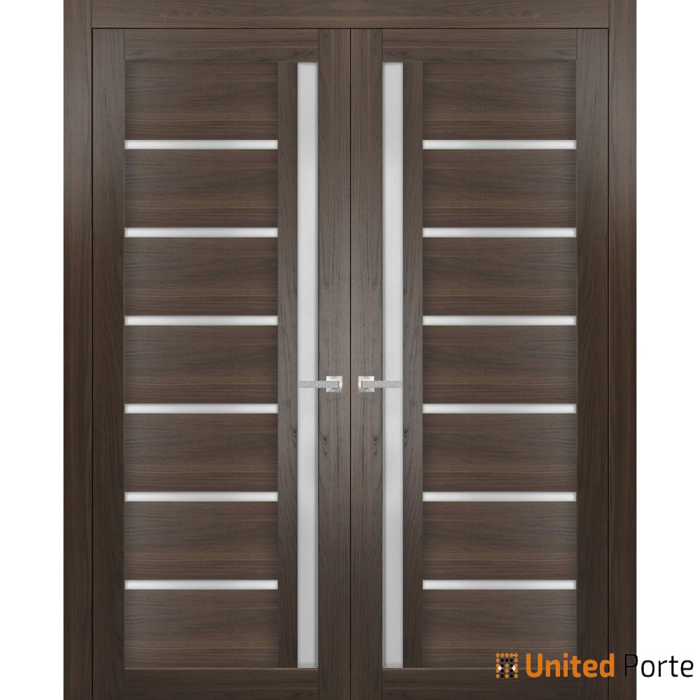 Solid French Door with Frosted Opaque Glass | Bathroom Bedroom Sturdy ...