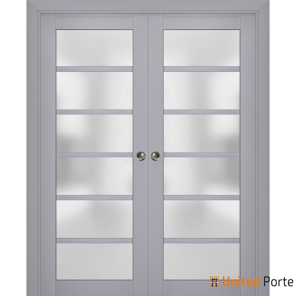 Sliding French Pocket Door With Frosted Glass Solid Wood Interior Bedroom Sturdy Doors Buy