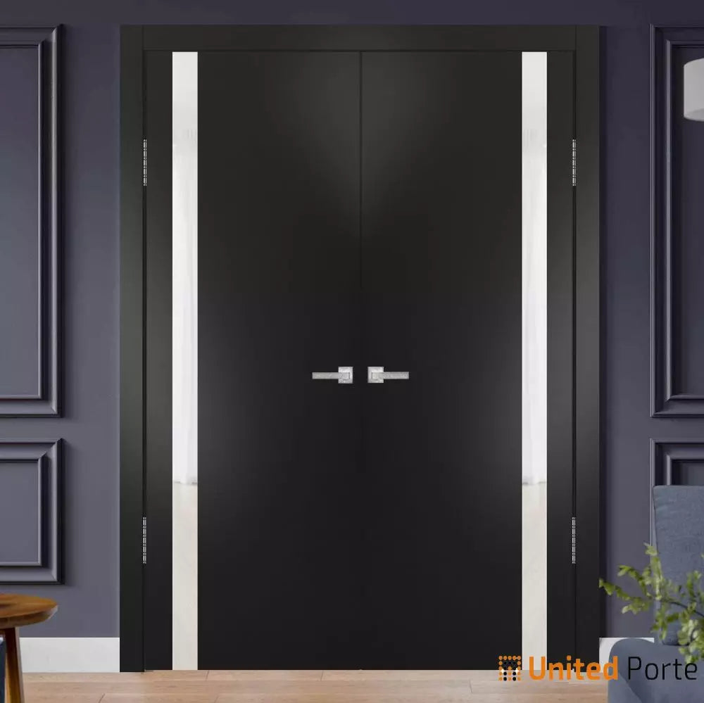 Solid Interior French Door with Frosted Glass | Bathroom Bedroom Sturdy ...